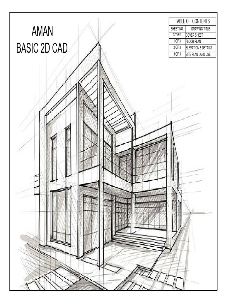 Basic 2D Architectural Drawings | PDF | Architectural Elements | Civil ...