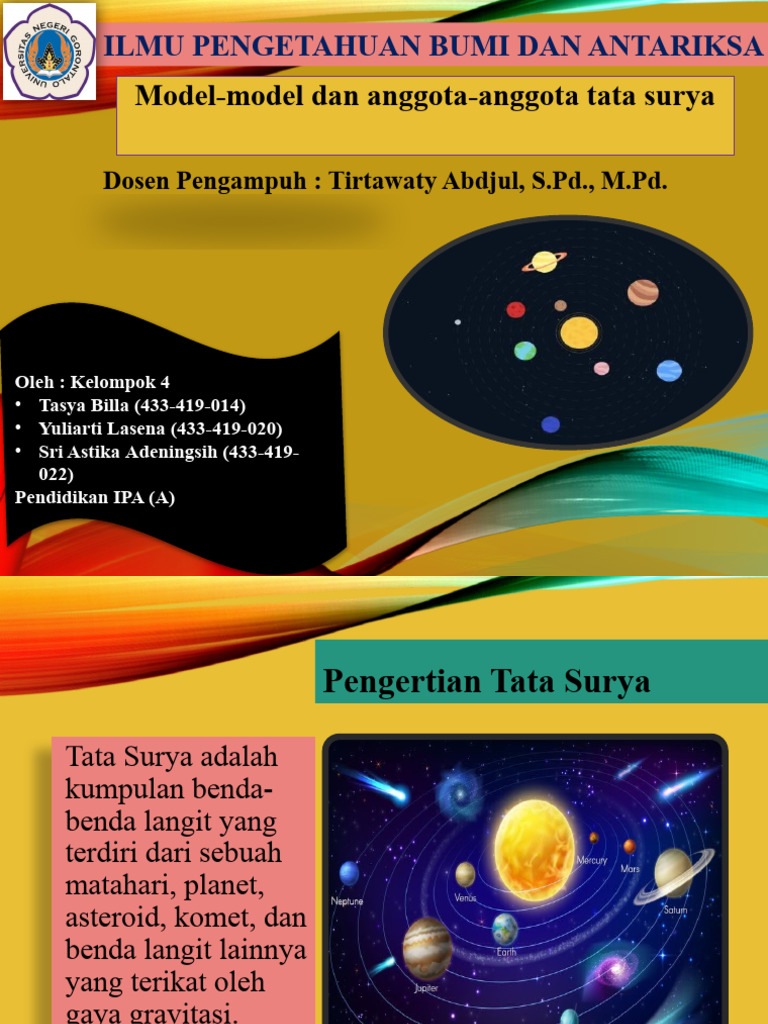 Anggota Tata Surya dan Modelnya | PDF