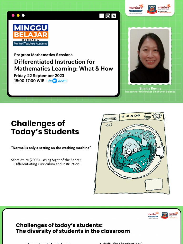 Materi Mathematics Sessions (Billingual - English) - Differentiated ...