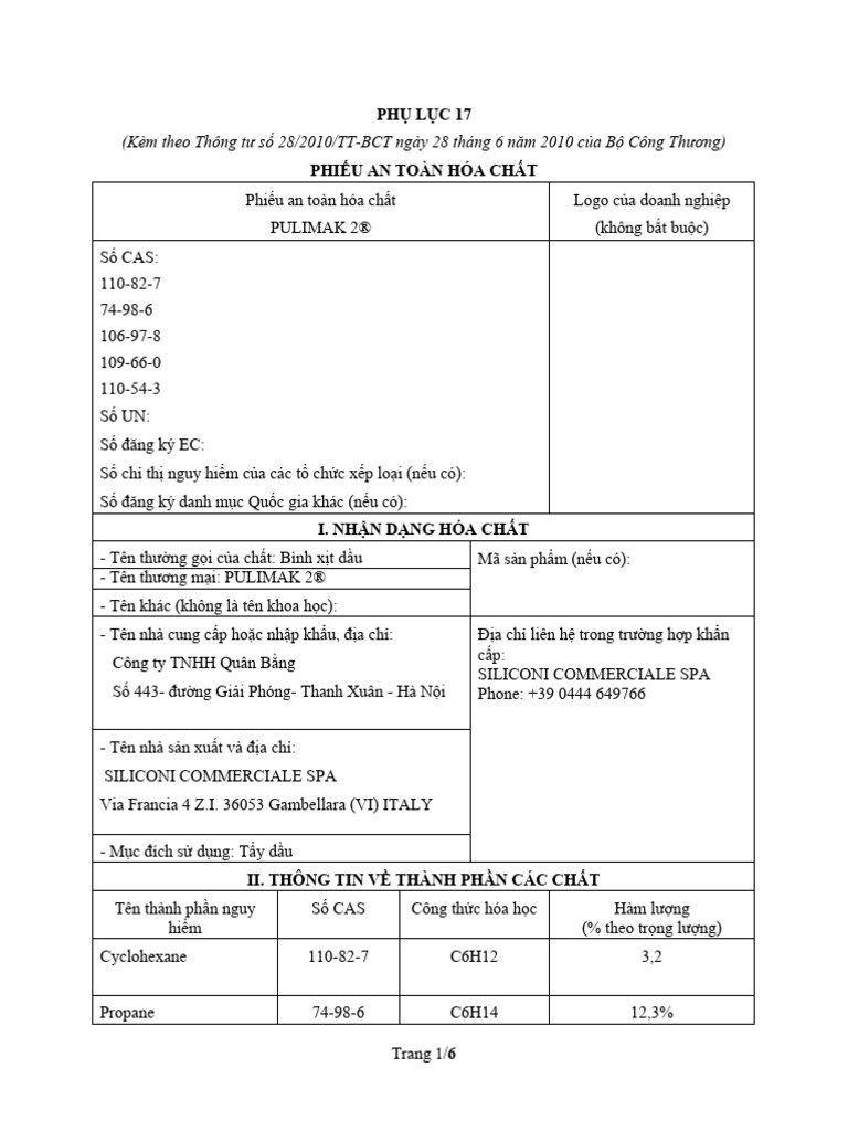 9. Xịt tẩy dầu Pulimak - 2 | PDF
