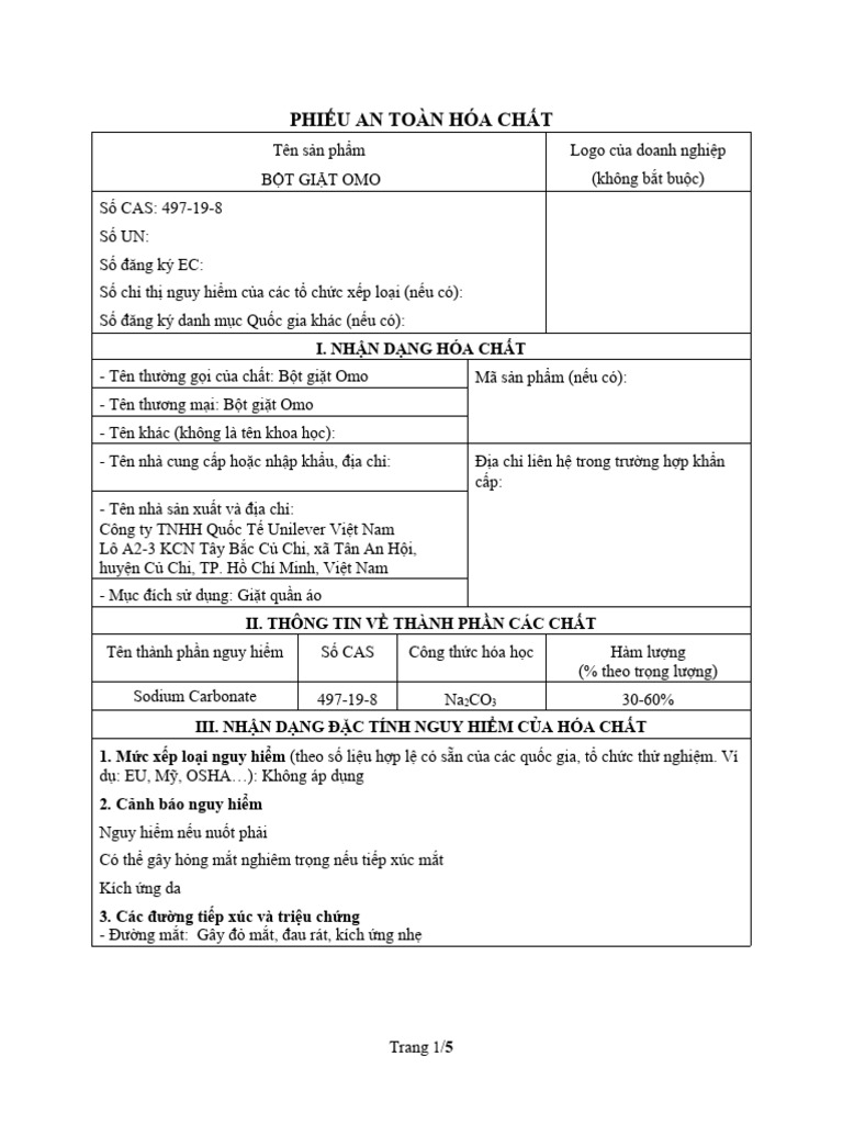 8. Xà phòng OMO | PDF