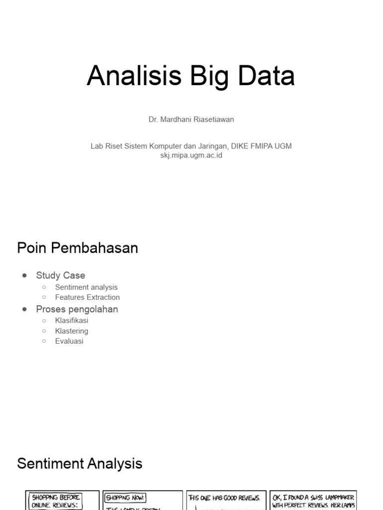 Materi 4 - Analisis Big Data | PDF | Machine Learning | Statistical Classification