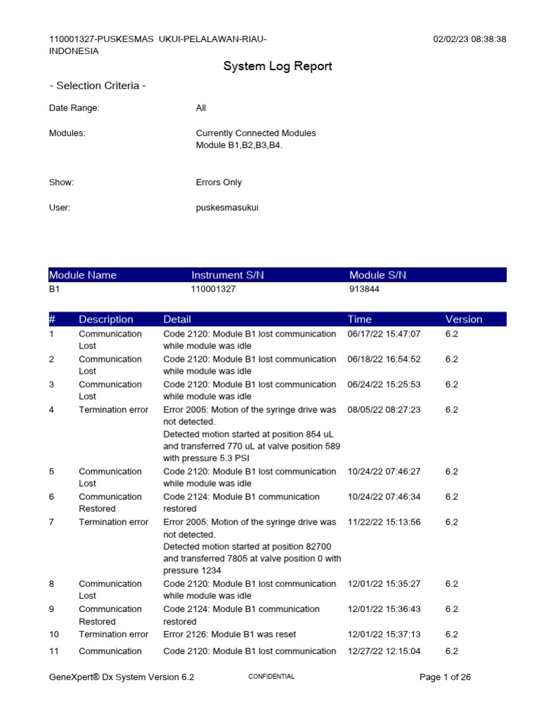 GX System Log 2023.02.02 08.38.38 | PDF | Computing | Mechanical Engineering