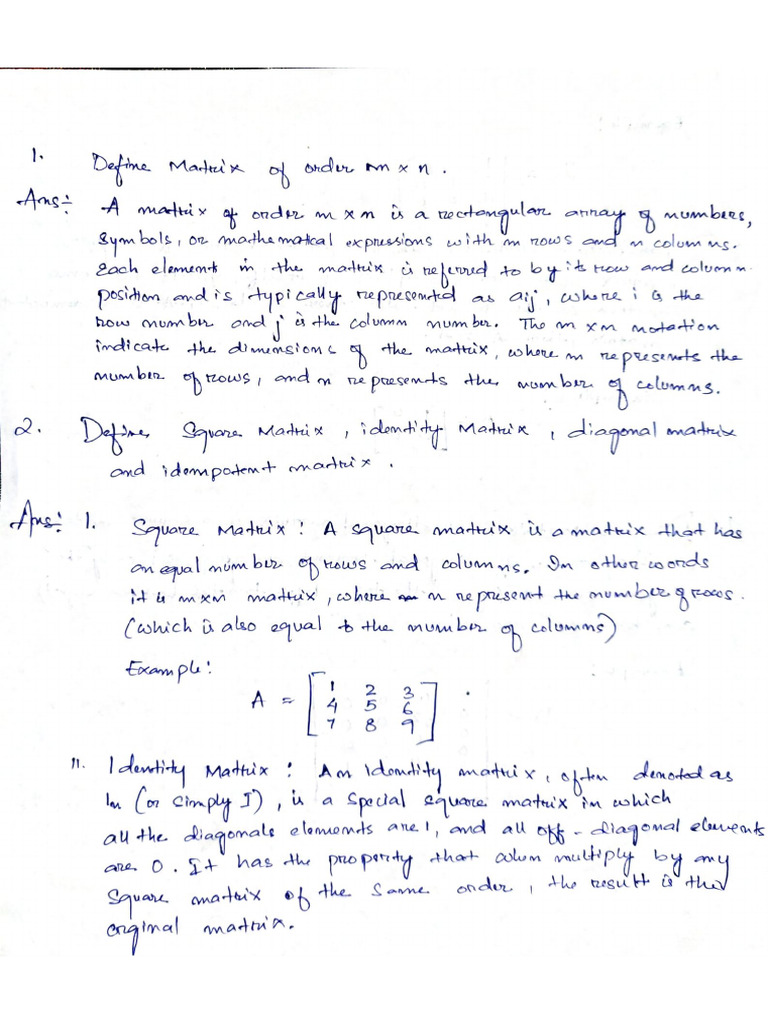 Matrix Pdf