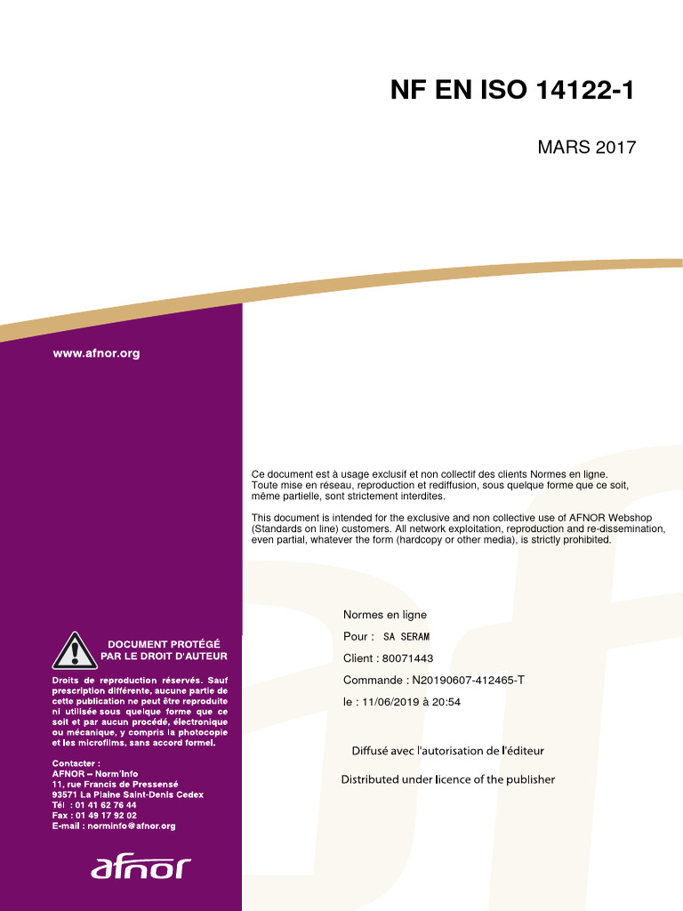 ISO-14122-1 (Marches Et Échelles) | PDF | Organisation internationale ...