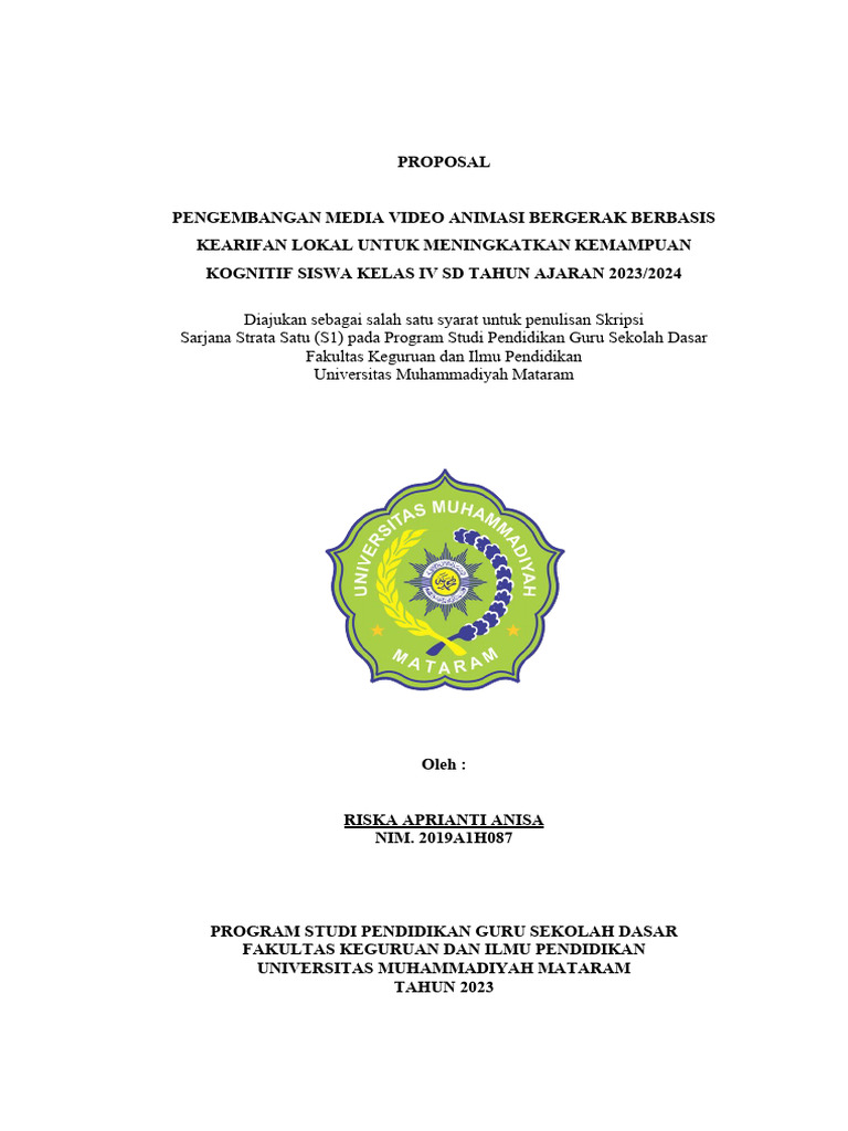PROPOSAL RISKA BISMILLAH PEM 1 rev. 3 | PDF