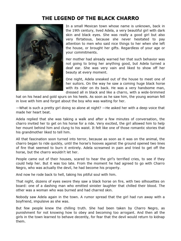 The Legend of The Black Charro | PDF