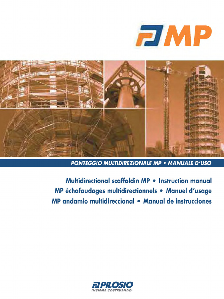 05 Manual de Uso Pilosio - Andamio Multidireccional Amd | PDF