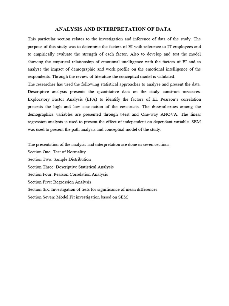 Chapter 4 - Data Analysis and Interpretation Final | PDF | Structural Equation Modeling ...