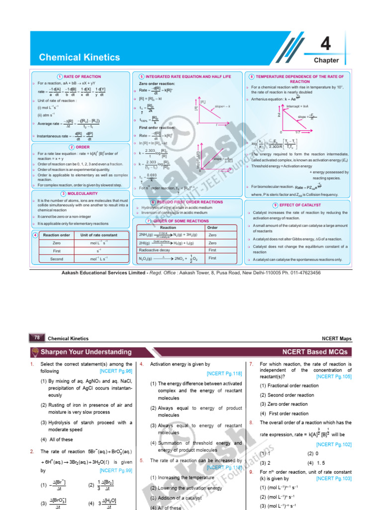 Chemical Kinetics | PDF | Reaction Rate | Chemical Reactions