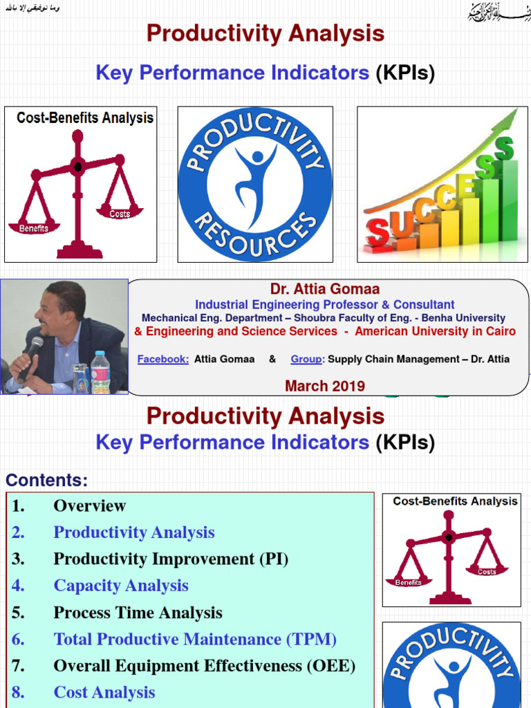 Productivity Analysis & KPIs - 01!03!2019 | PDF | Performance Indicator ...