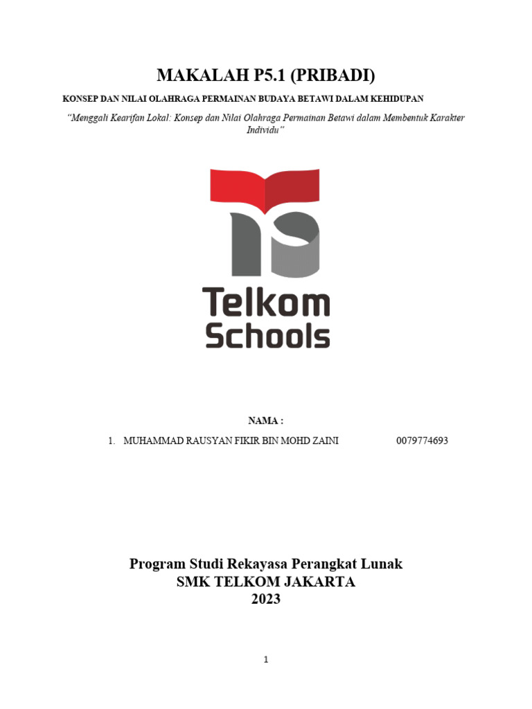 Makalah P5.1 Pribadi | PDF