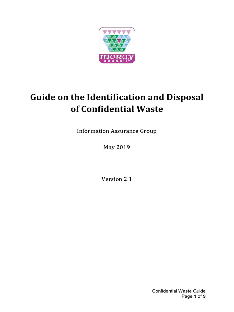 Confidential Waste Disposal Guide | PDF | Records Management | Computer ...