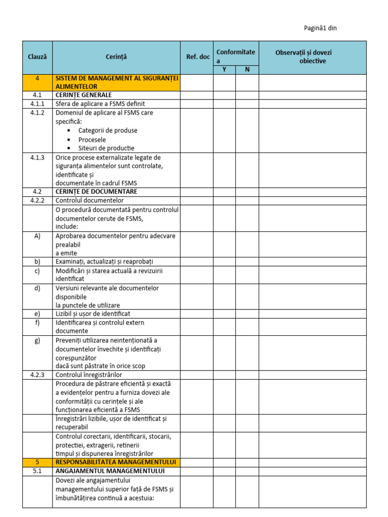 Lista de Verificare A Auditului Gfsi FSSC 22000 | PDF