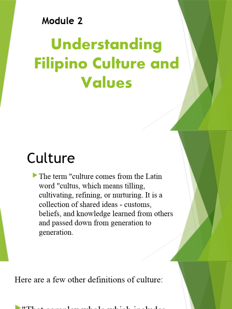 Understanding Filipino Culture and Values | PDF