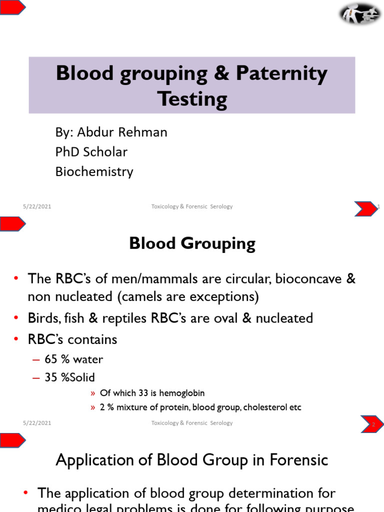 Forensic Blood Group Analysis | PDF | Blood Type | Allele