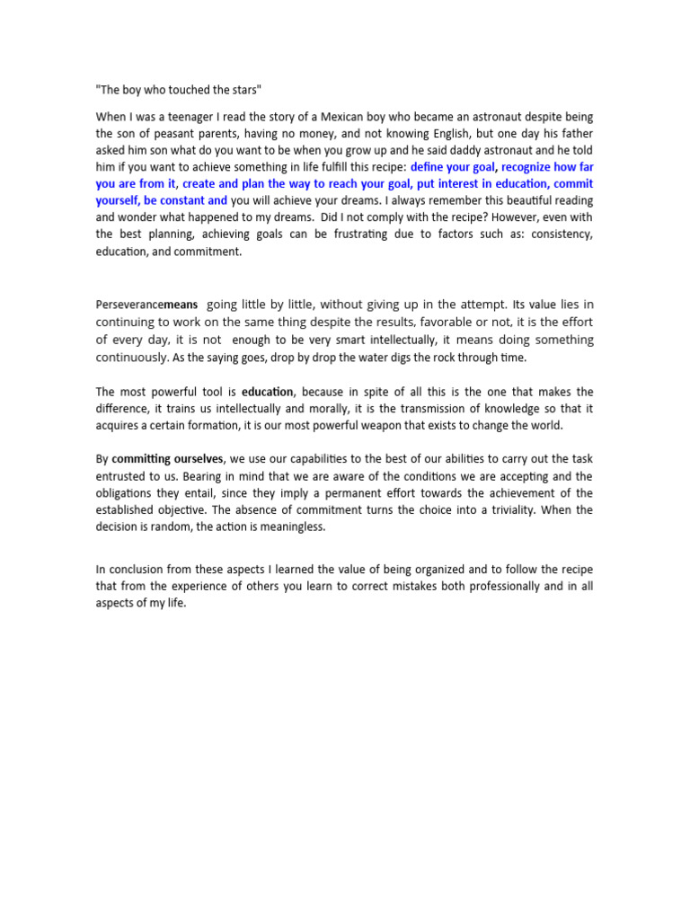 The Boy Who Reached for the Stars | PDF | Goal | Knowledge