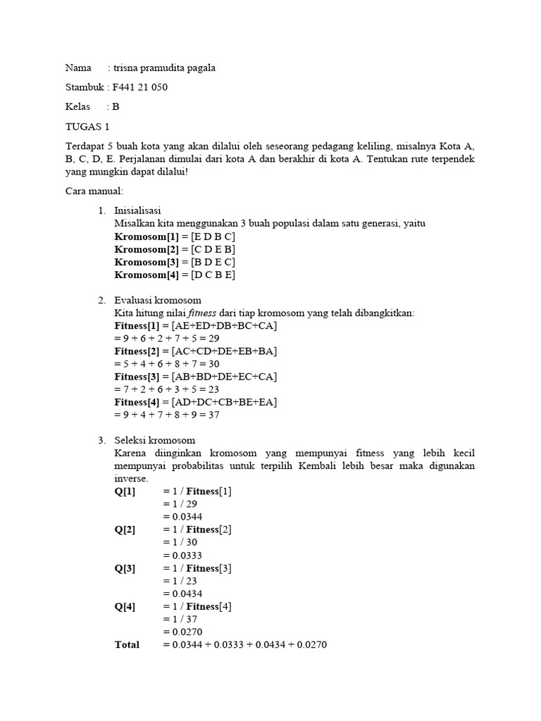 Tugas Kecerdasan Buatan Dan JST 1 | PDF