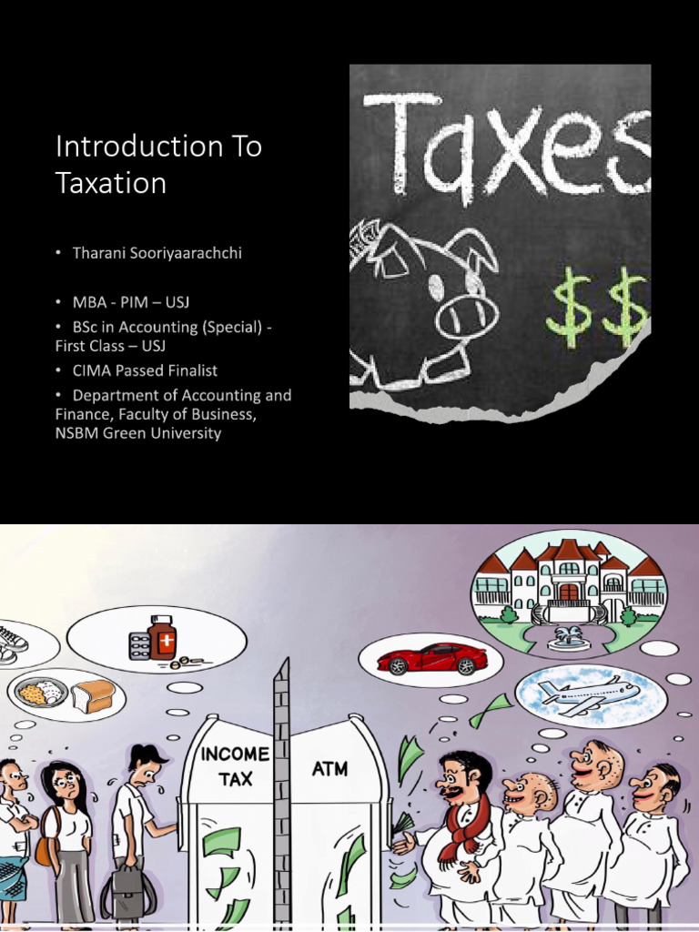 Introduction To Taxation | PDF