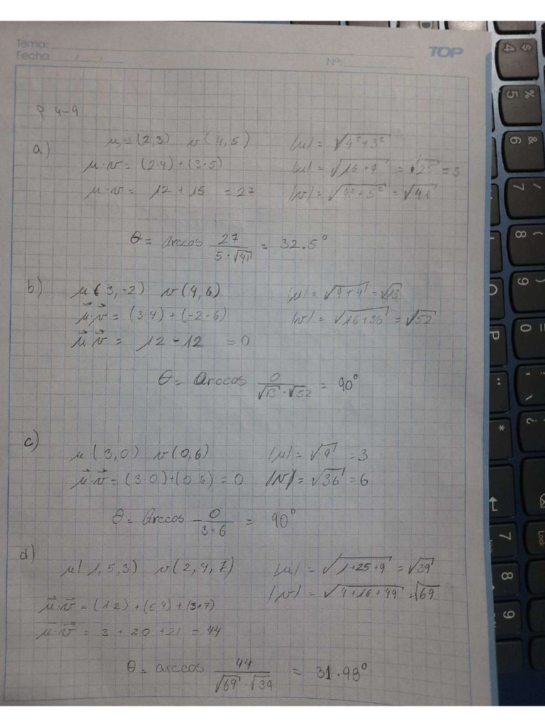 Tarea Vectores 1 | PDF