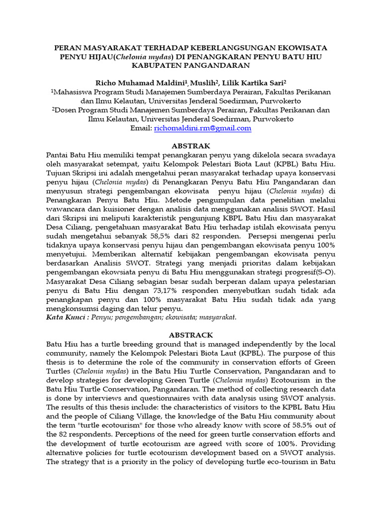 Artikel Ilmiah Richo Muhamad Maldini | PDF