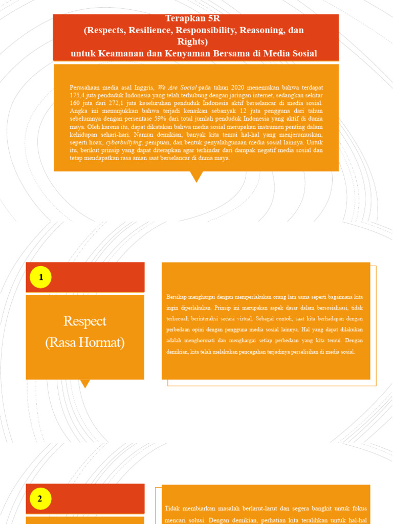02 Terapkan 5r Untuk Keamanan Dan Kenyaman Bersama Di Media Sosial | PDF