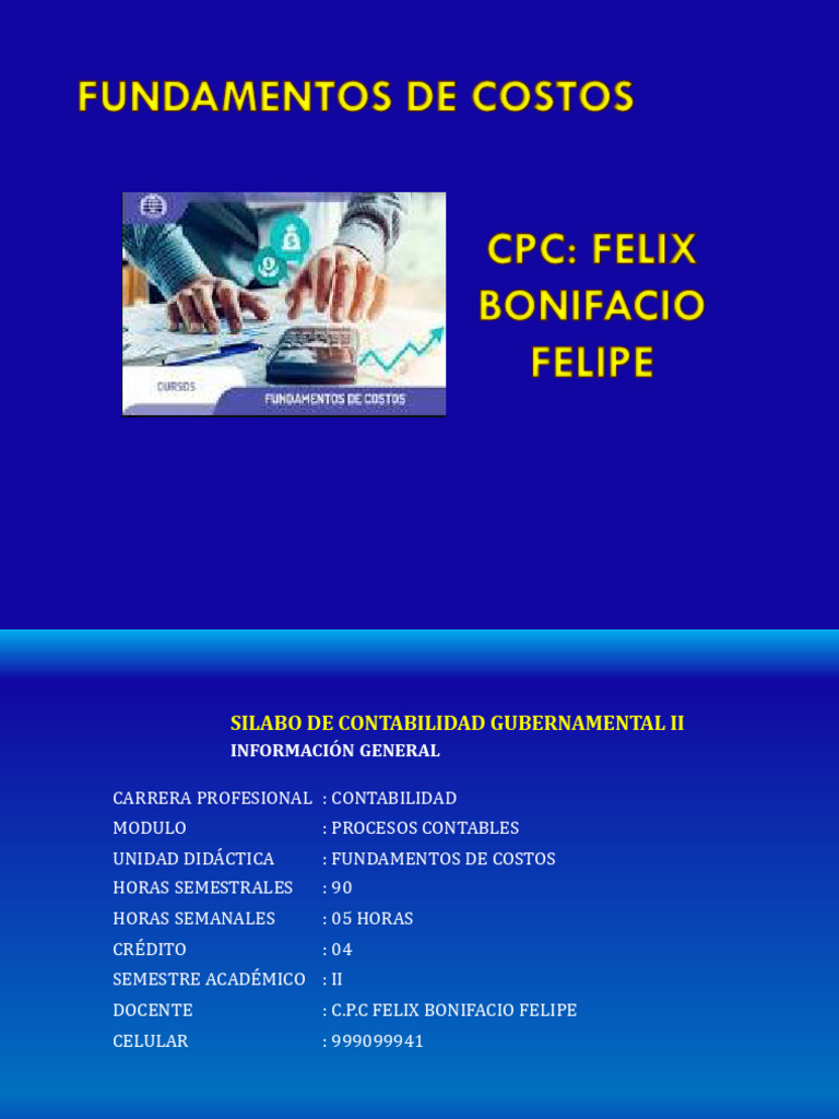 Fundamentos de Costos Contables | PDF | Informática