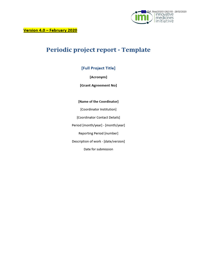 IMI1__Periodic Report Template.doc.docx | PDF