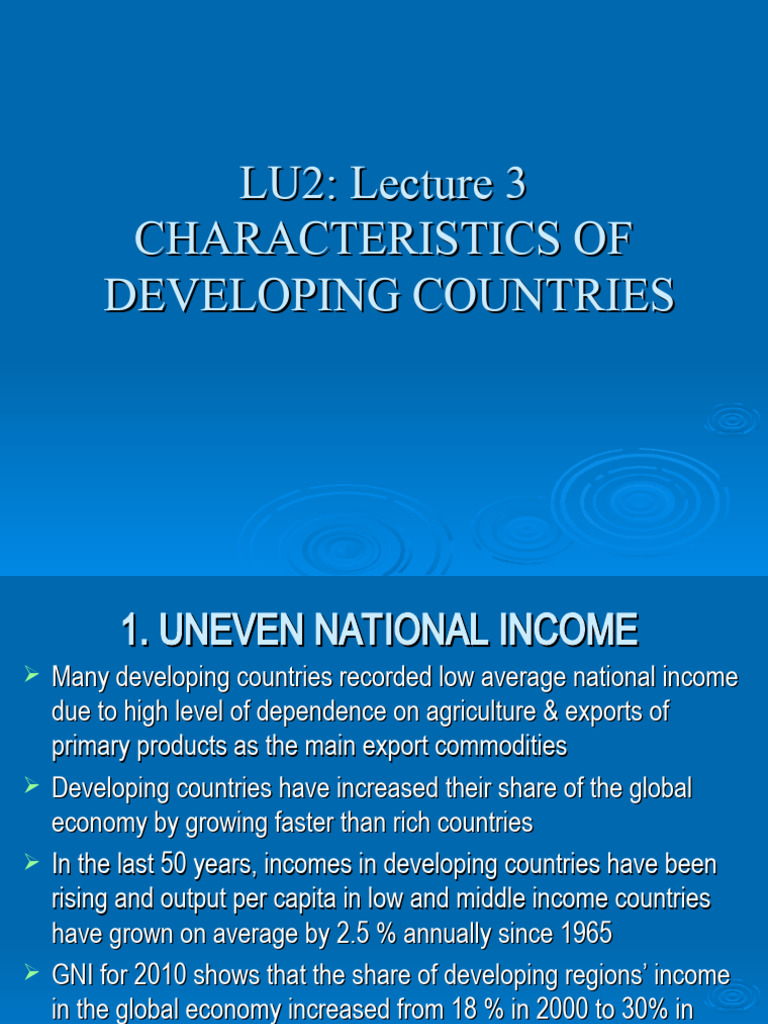 LU1 Lec3 Characteristics | PDF