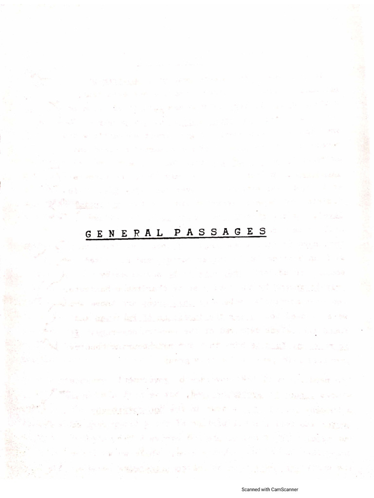 Multani General Passages | PDF