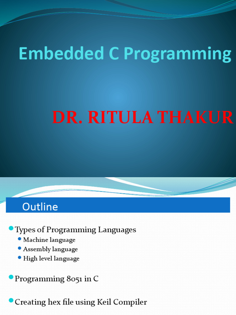 Embedded C Programming Pdf Integer Computer Science Software Development