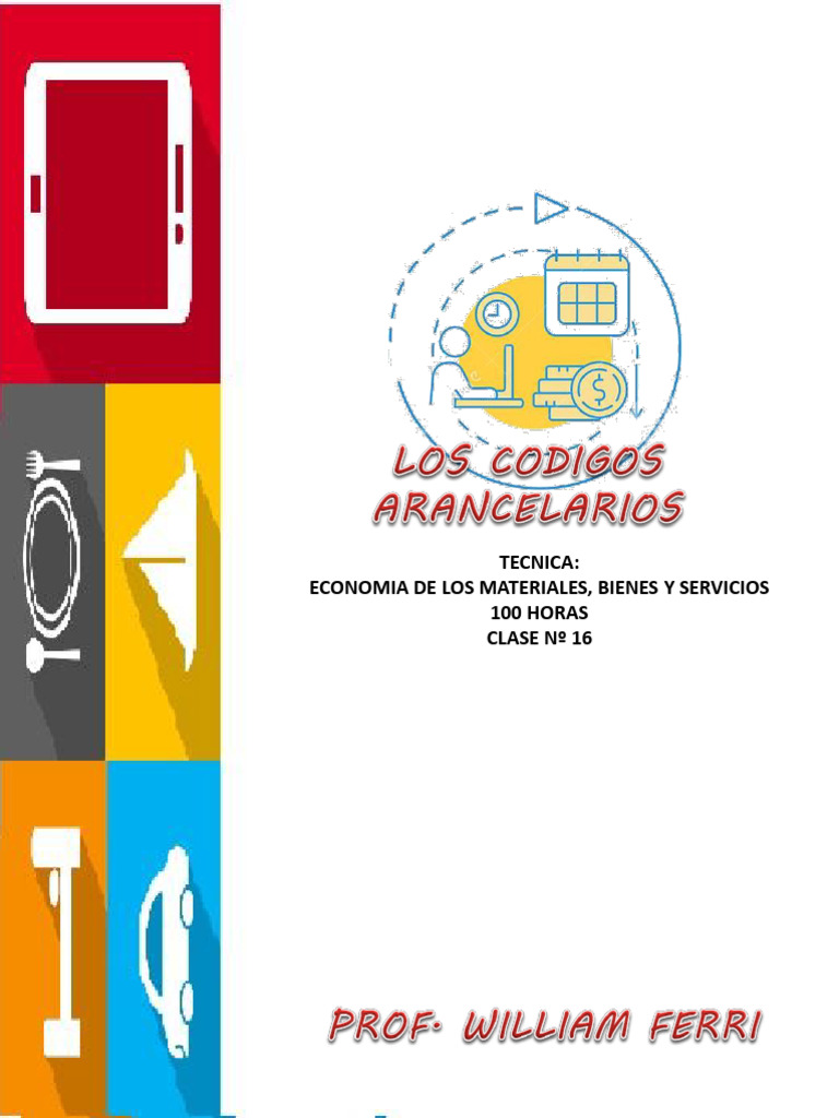 Clase 16 Codigos Arancelarios | PDF | aduana | Arancel