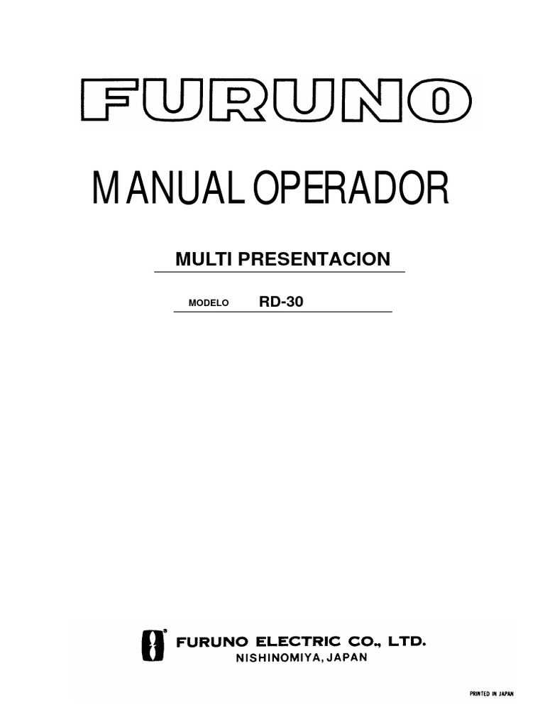 Manual Operador RD-30 Español | PDF | Ventana (informática) | Física ...