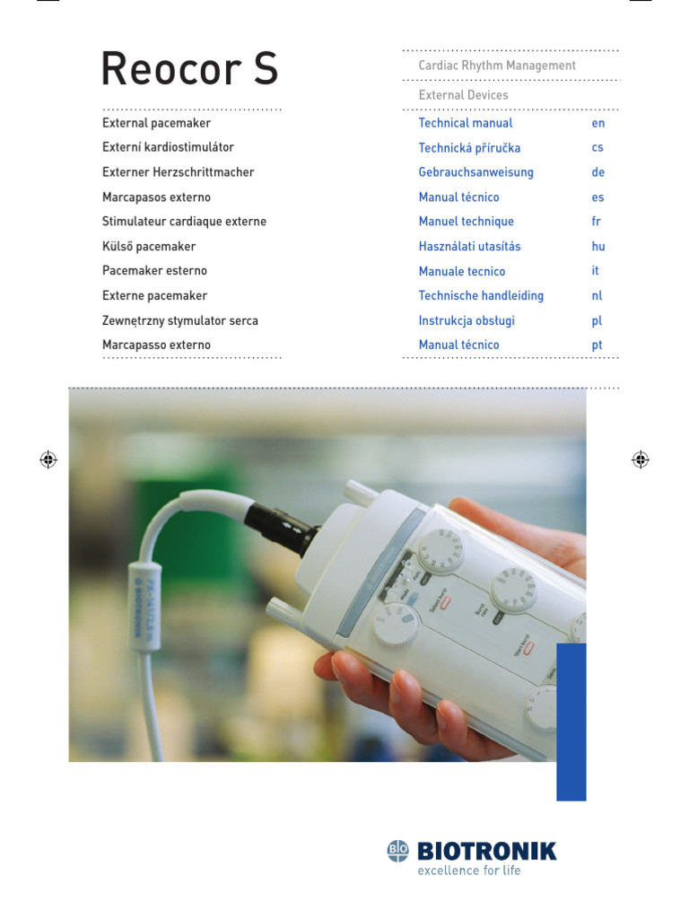 Reocor S: Cardiac Rhythm Management External Devices | PDF | Artificial ...