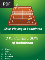 Badminton Stances and Techniques Explained | PDF | Sports | Athletic Sports