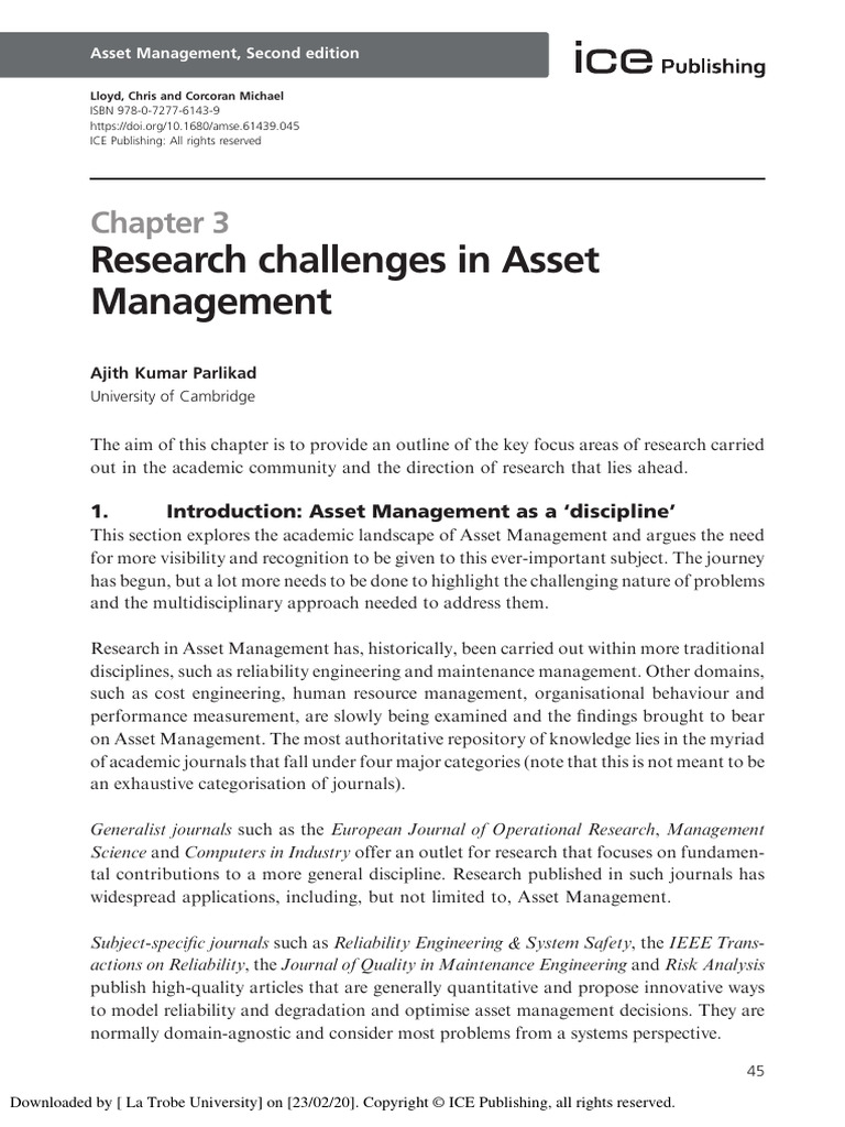 03 Research Challenges in Asset Management | PDF | Risk | Internet Of ...
