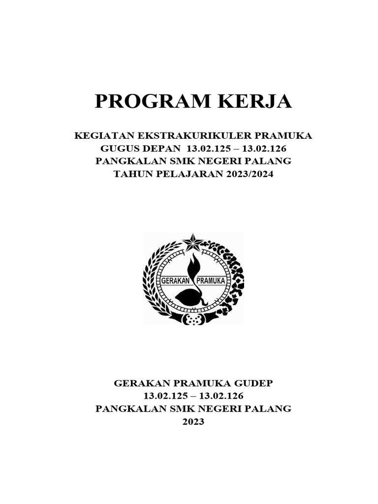 Program Pramuka 2023 | PDF