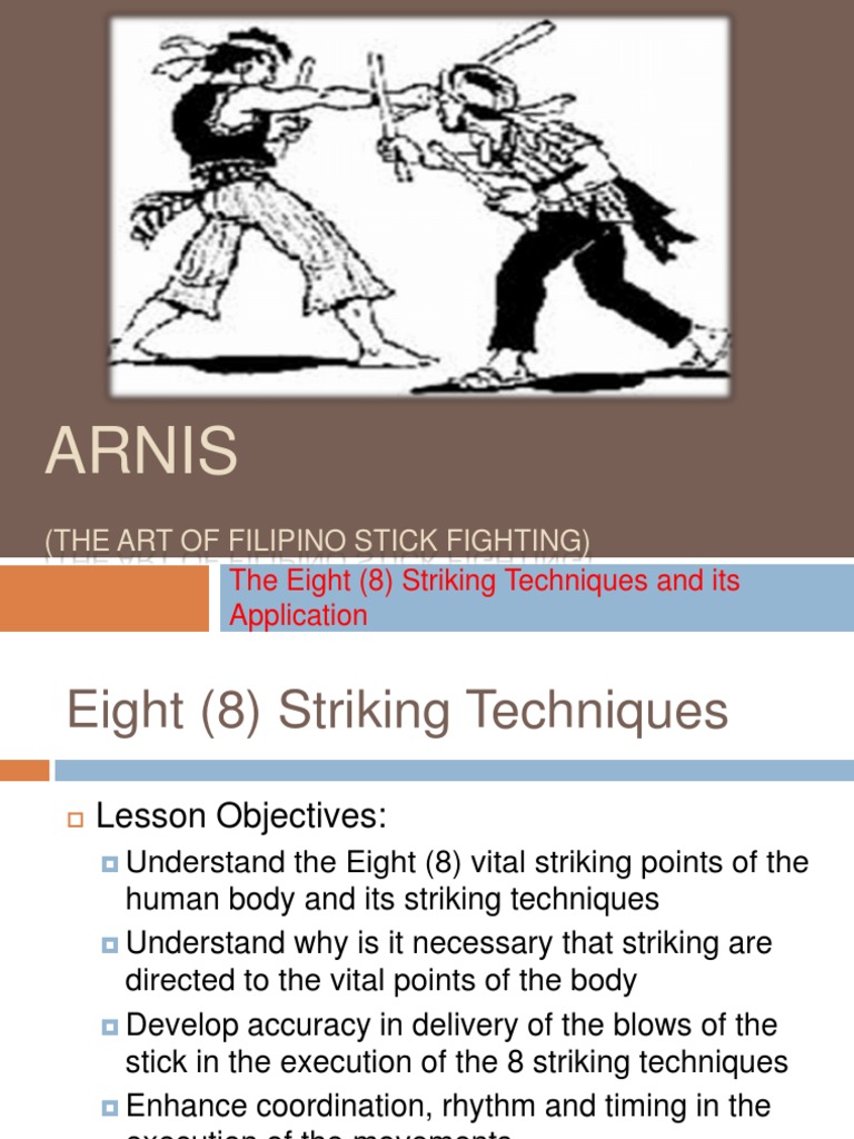 Eight Striking Techniques in Arnis | PDF | Wellness