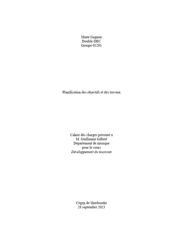 Cahier Des Charges | PDF | Ordinateurs | Technologie et ingénierie