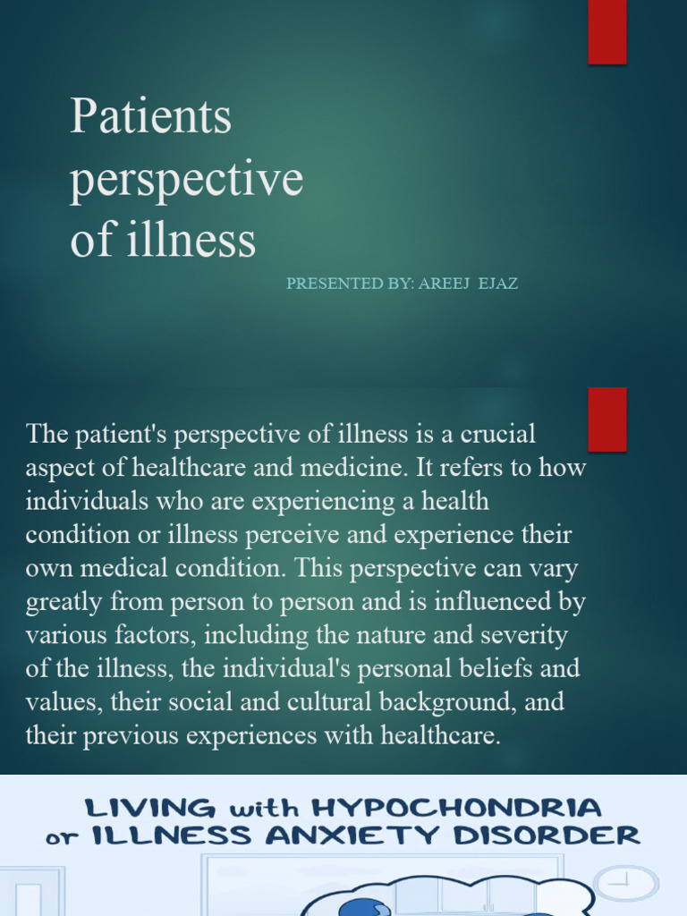 Patients Perspective of Illness | PDF | Health Care | Patient