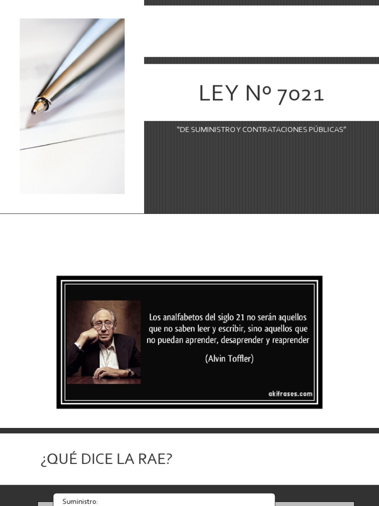 1-Diplomado Ley 7021 - Generalidades | PDF | Ley procesal | Estado ...