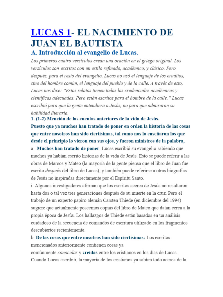 Lucas 1 | PDF
