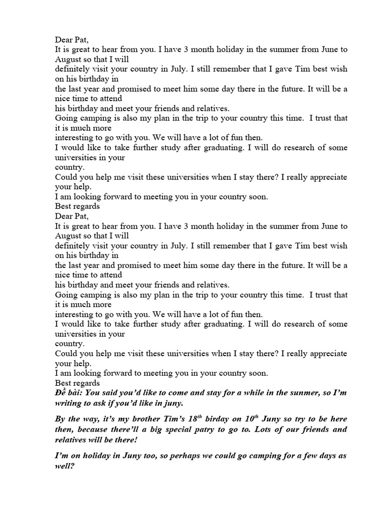 Dear Pat | PDF | Vietnam | Vietnamese People