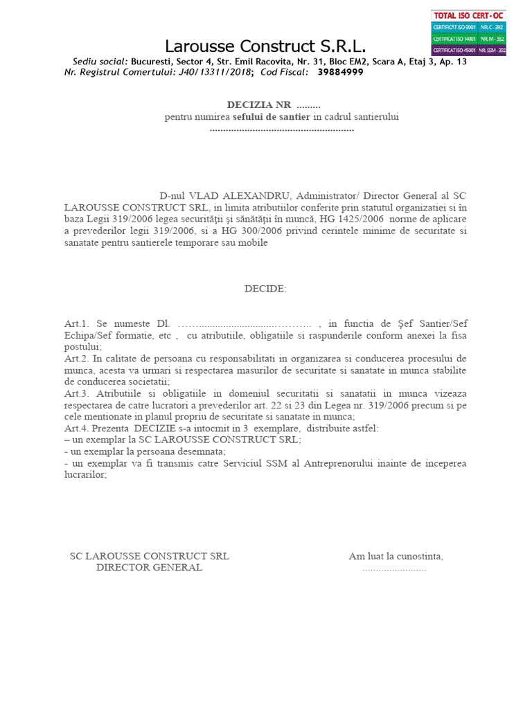 Decizii Modele | PDF