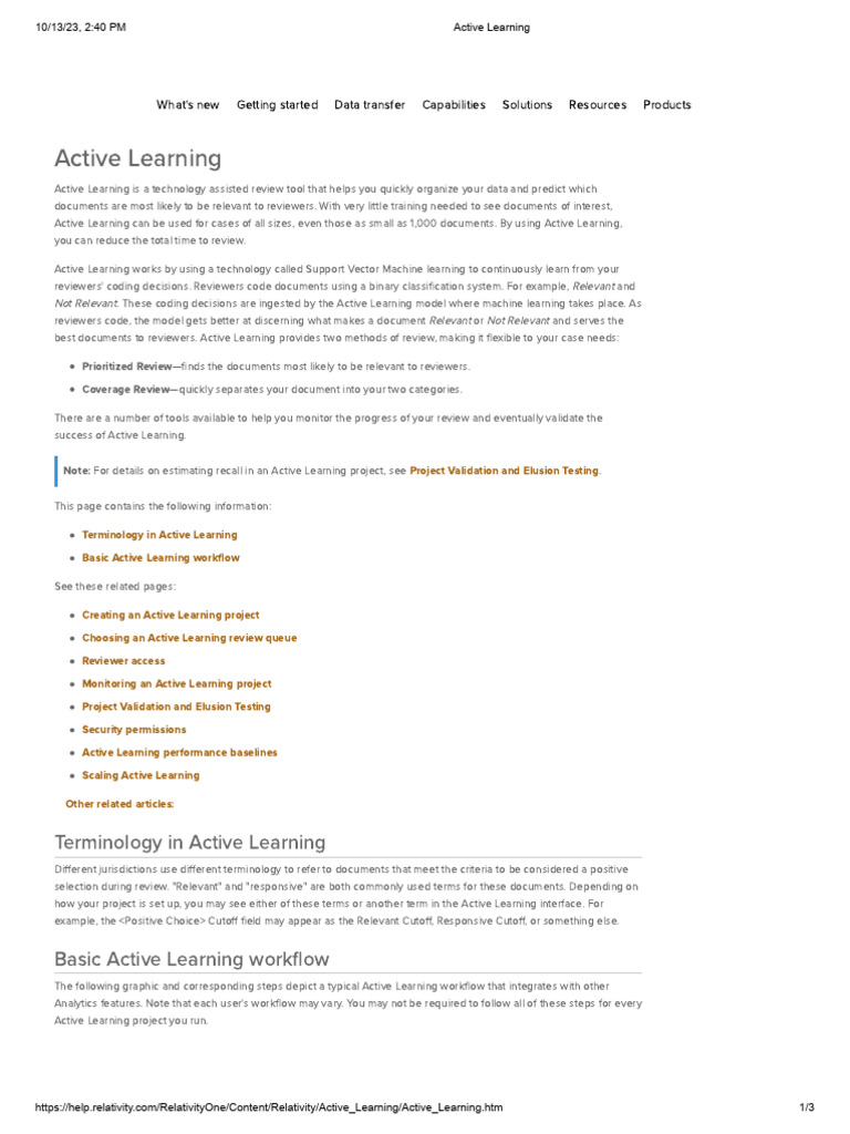 Active Learning | PDF | Machine Learning | Learning