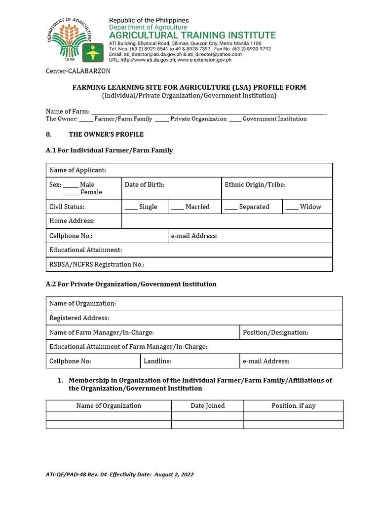 Farm Profile | PDF | Farms | Agriculture