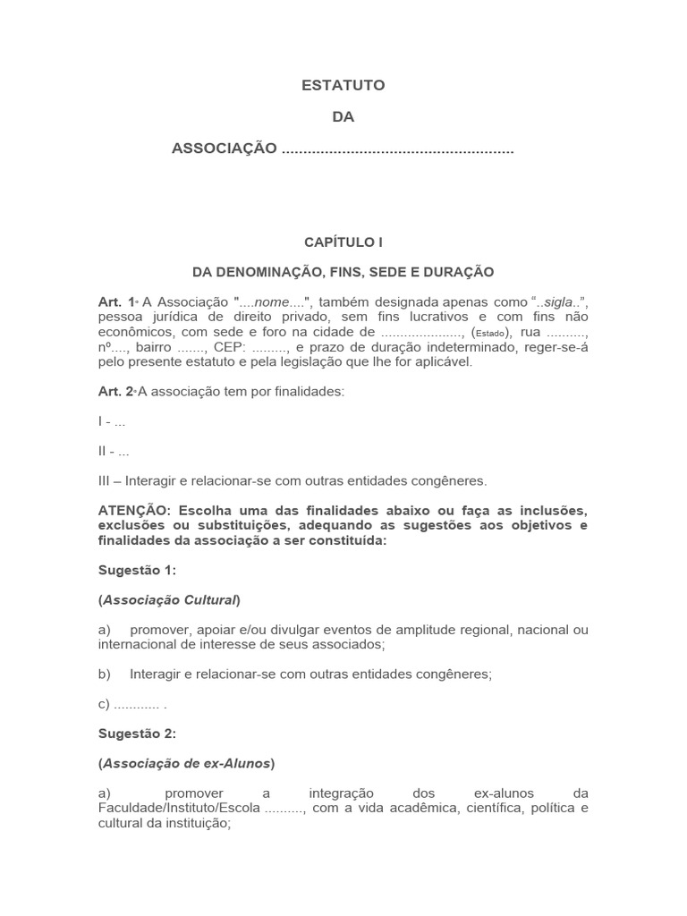 Estatuto Modelo | PDF | Conselho de Segurança das Nações Unidas ...
