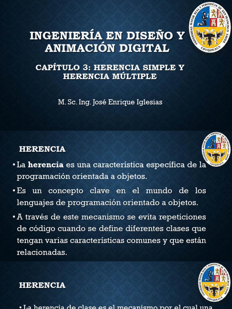 Cap 3 - Herencia Simple y Múltiple | PDF | Herencia (Programación ...