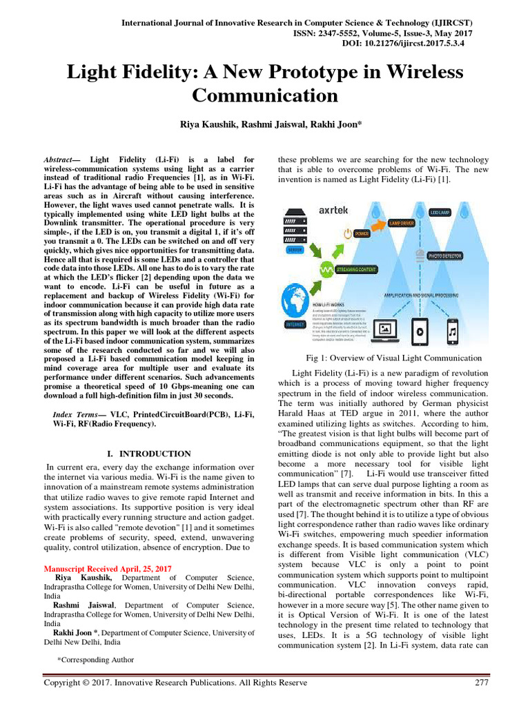 Light Fidelity A New Prototype in Wireless | PDF | Light Emitting Diode ... Light Fidelity A New Prototype in Wireless | PDF | Light Emitting Diode ...