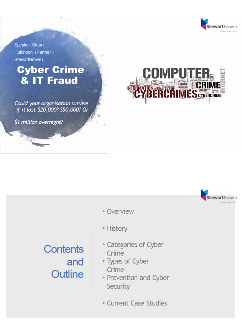 ACW StewartBrown Cybercrime Presentation Feb 2018 | PDF | Malware ...